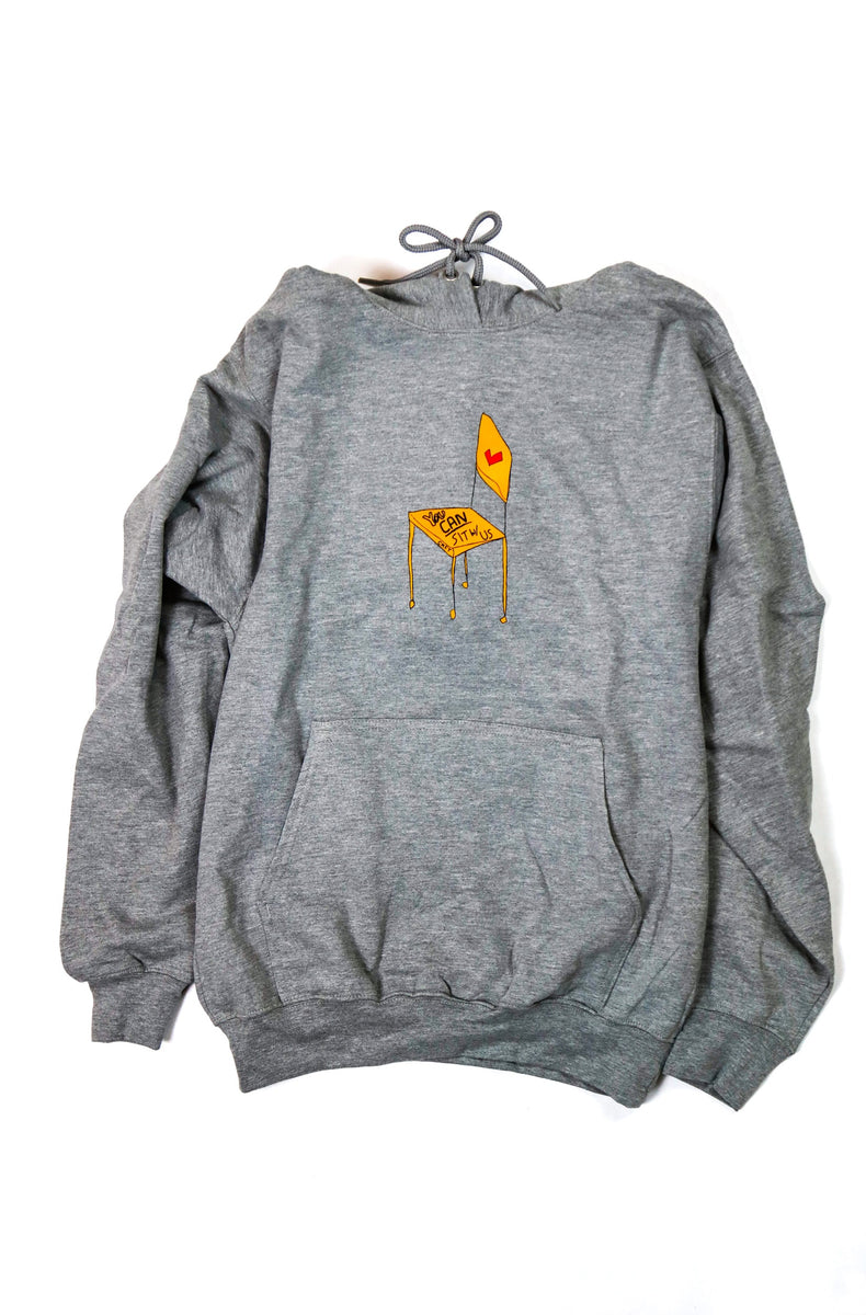 You can sit with us fleece hoodie – CMFT Clothing